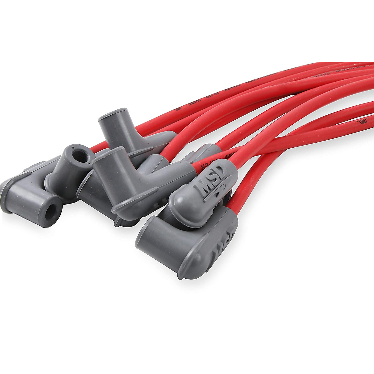 MSD 35599 Super Conductor 8.5mm Spark Plug Wire Set, Small Block Chevy for use with HEI Cap