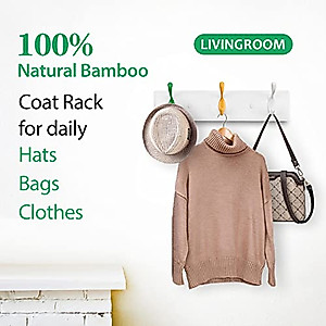 Wall Mount Coat Rack, Kids Mounted Organizer for Closet, Bathroom, Bedroom, Entryway, Hallway, Foyer, Heavy Duty Double Hooks Hanging Towels, Hats, Bags, Backpacks, Jackets, Keys (Mix3, 3 Hooks)