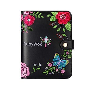 Guokichy Journal Travel Composition Notebook Filofax Planner Organiser Refills for Monthly Weekly Daily (Embroidery, A6)