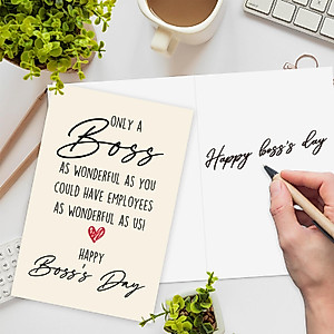 Happy Boss's Day Card for Boss Women Men, Funny Boss Appreciation Card for Boss On Boss's Day, Humor Boss Day Gift for Boss Leader Manager, You Are A Wonderful Boss