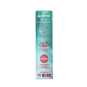 Rohto Maximum Redness Relief Cooling Eye Drops (Pack of 6)