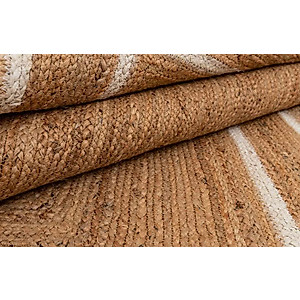 Generic Scallop Jute With White Border (2X3 Feet)