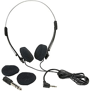 Parts Express Mini Stereo Lightweight Headphones with 4 ft. Cord