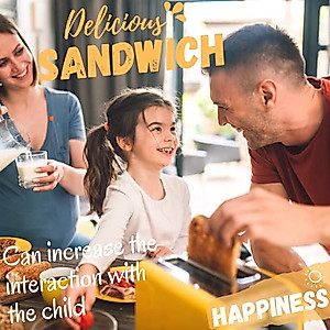 Crethinkaty Sandwich Cutters,Mini Sandwich Cutter and Sealer Bread Crust Cutter DIY Pocket Sandwich with Vegetable and Fruit Cutters Shapes Cookie Cutters Lunchbox and Party Platters for Kids