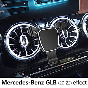 musttrue Car Phone Holder for Mercedes Benz GLB Class 2020-2025, Benz EQB 2022-2024 Auto Accessories Navigation Bracket Interior Decoration Mobile Cell Phone Mount