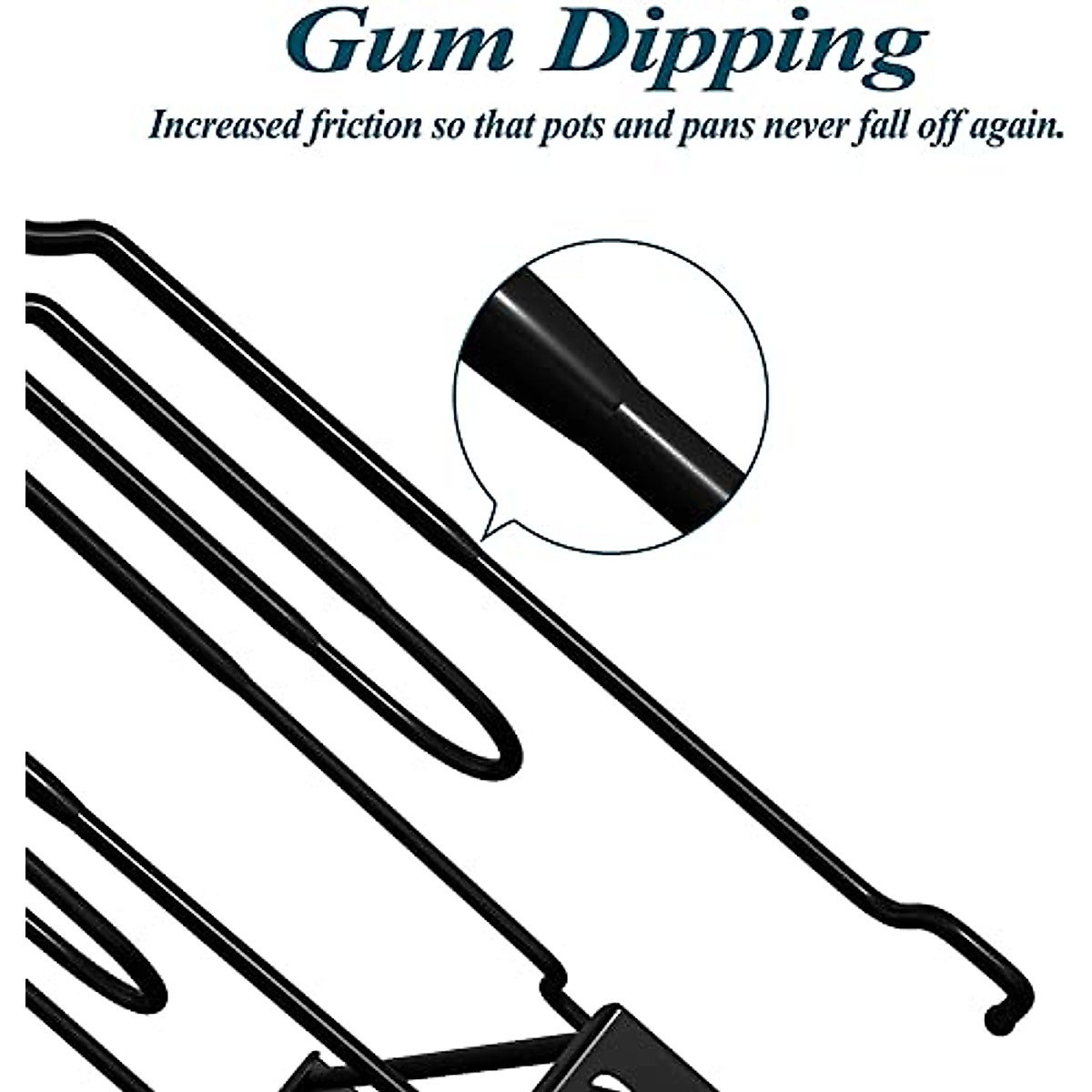 SOCONT Pot and Pan Organizer for Cabinet, Adjustable 8 Tiers Pans Pots Lid Organizer Rack Holder with 3 DIY Methods, Hanger Stacker Organizer Stand for Kitchen Counter and Cabinet