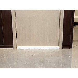 Febos Door Noise Blocker - 36 inches Grey Door Draft Stopper- Door Silencer Sound Proof Door Draft Guard