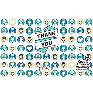 Tervis 1366015 Healthcare Salute Insulated Tumbler, 20oz, Stainless Steel