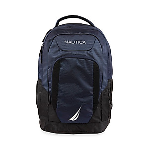 Nautica Backpack, Navy Black, 18"