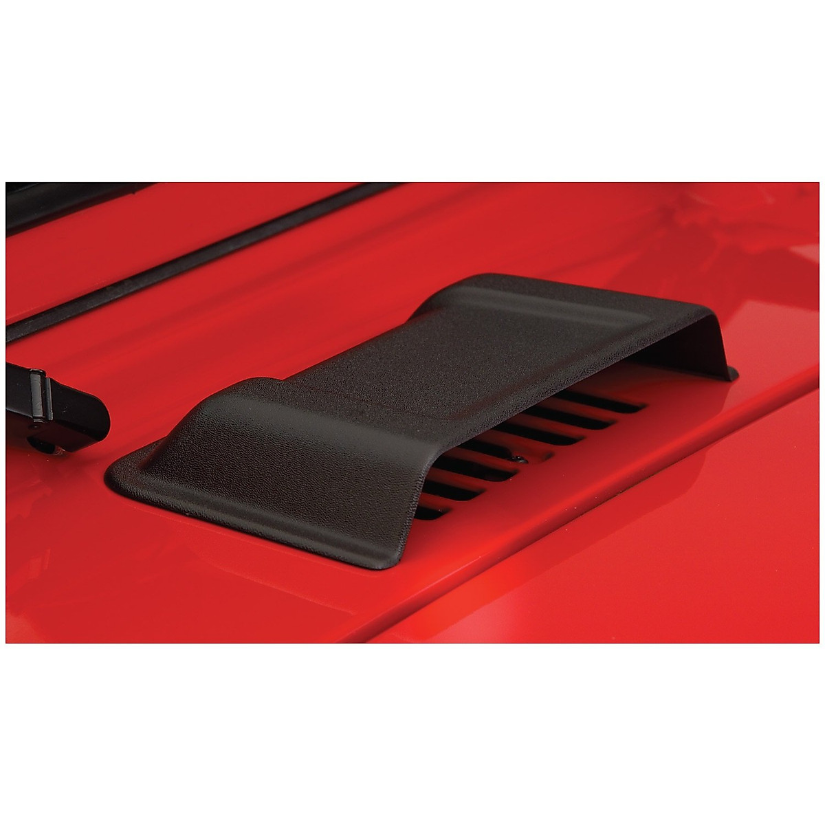 Bushwacker Trail Armor Hood Scoop | 1-Piece, Black, Smooth Finish | 15001 | Fits 1998-2018 Jeep Wrangler TJ/JK