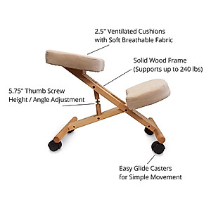 Healthy Back Ergonomic Kneeling Chair | Improve Posture & Back Support