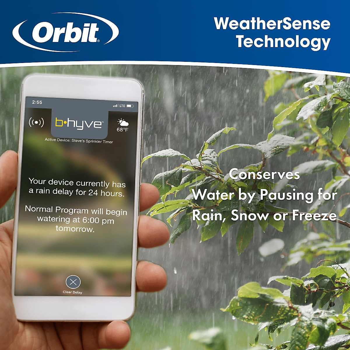 Orbit 57985 B-hyve XR Smart 8-Zone Indoor/Outdoor Sprinkler Controller, Compatible with Alexa