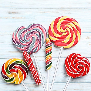 LSYGXYZ 50 Pieces Acrylic Lollipop Sticks, Clear Cake Pops for Candy Dessert Chocolate Handmade DIY, 8 Inch(3mm Diameter)