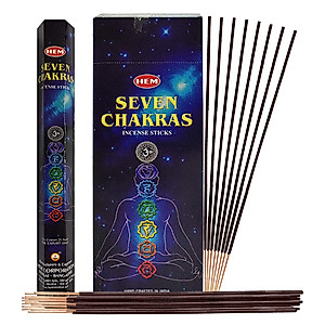 7 Chakra Incense Sticks and Incense Stick Holder Bundle Insence Insense Hem Incense Sticks