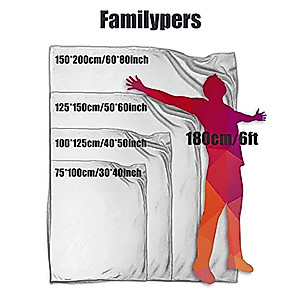 Custom Blankets with Photo Text Personalized Famil Pictures Flannel Blankets Customized Bedding Throw Blanket for Birthday Mother's Day Wedding Gifts Fits Sofa Bedroom Living Room (1phhoto, 50*60)