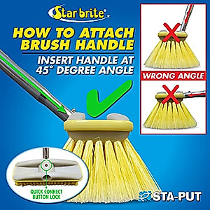 STAR BRITE Telescoping Deck Brush (040092-1FF),Blue