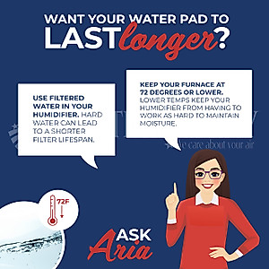 Air Filter Factory Replacement for HE220A/B, HE225A/B, HC22A1007, HE220, HE220A Honeywell Humidifier Wick Filter