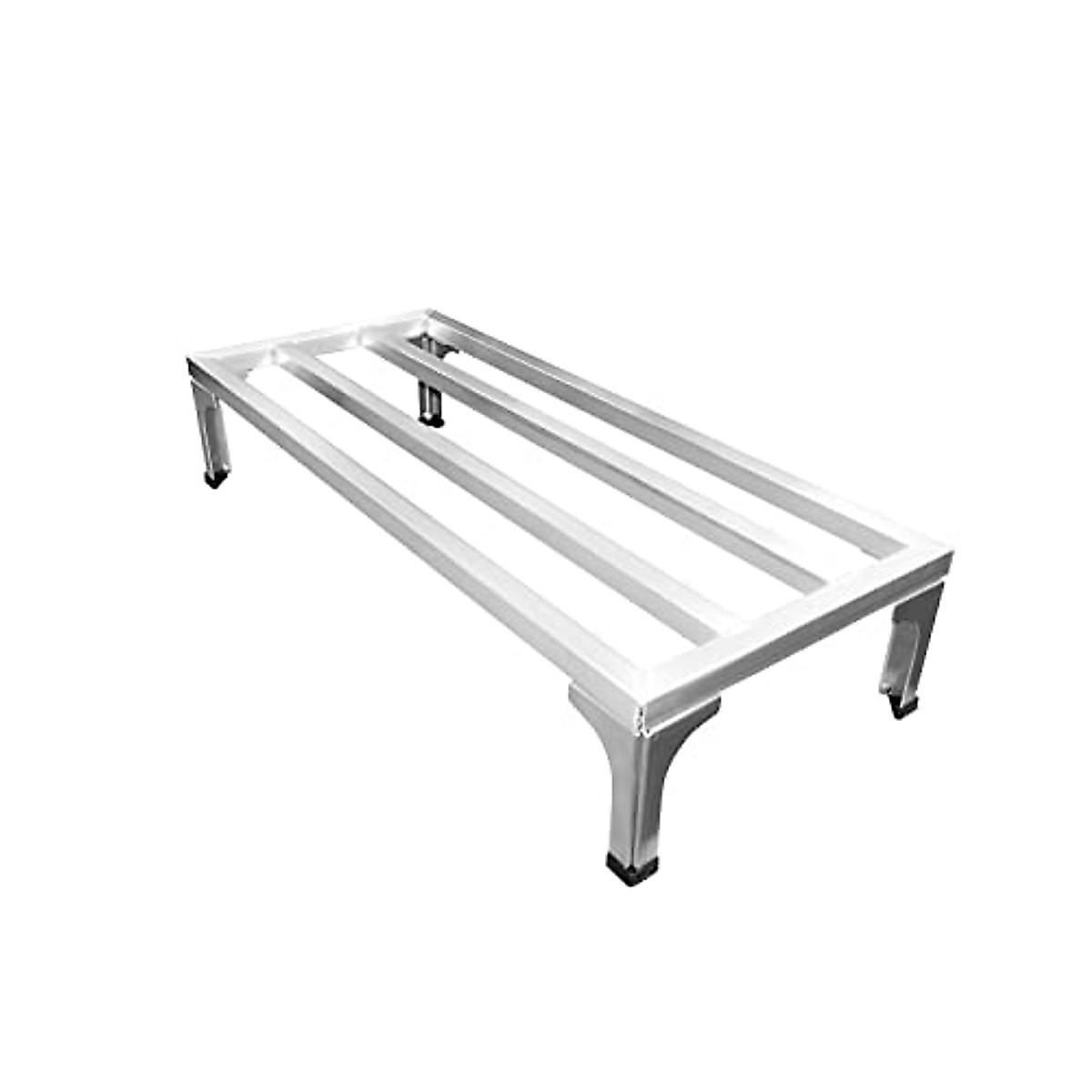 SHOPCraft Heavy Duty Aluminum Dunnage Rack, 20” X 48” X 7.5” Industrial Grade Aluminum Storage Rack, Commercial Food Service Storage Rack