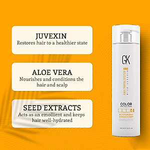 Global Keratin GK Hair Moisturizing Conditioner (33.8 fl.oz/1000ml) - Hair Smoothing Serum - 100% Pure Organic Argan Oil 1.69 Fl Oz