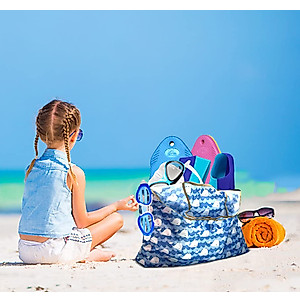 Wayideal Reusable Grocery Bags,Washable/Durable Nylon Outdoor Bags，Set of 5 XXL-Shopping Holiday Folding Tote Bags,(RainbowStripe,PolarBear,Lemon,CartoonQhale,PinkHeart)