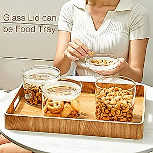 ZENS 4.7in Wide Mouth Glass Food Storage Containers, 4 Pack Glass Jars with Airtight Lids for Kithen Pantry Flour, Clear Glass Canisters Sets for Pasta Noodles, Coffee Beans -23.6oz/32oz/50oz/74oz