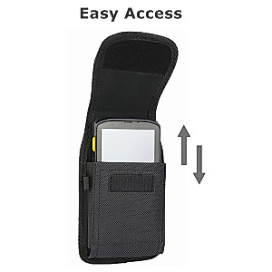 Barcode Scanner Holster, Rugged Carrying Case with Metal Clip & Belt Loops Fit for TC70 EDA50 EDA51 CT40 CT50 CT60,M60, MC67 MC40N0 Handheld Barcode Mobile Computer