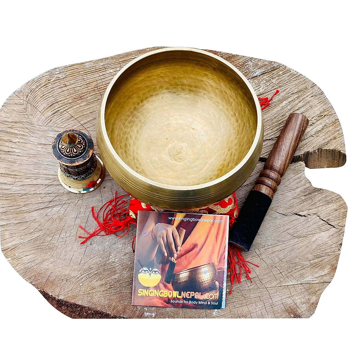 Singing Bowl Nepal-6" Tibetan Buddhist Hand Beaten Throat Chakra G Note Singing Bowl From Nepal, Release Your Inner Peace