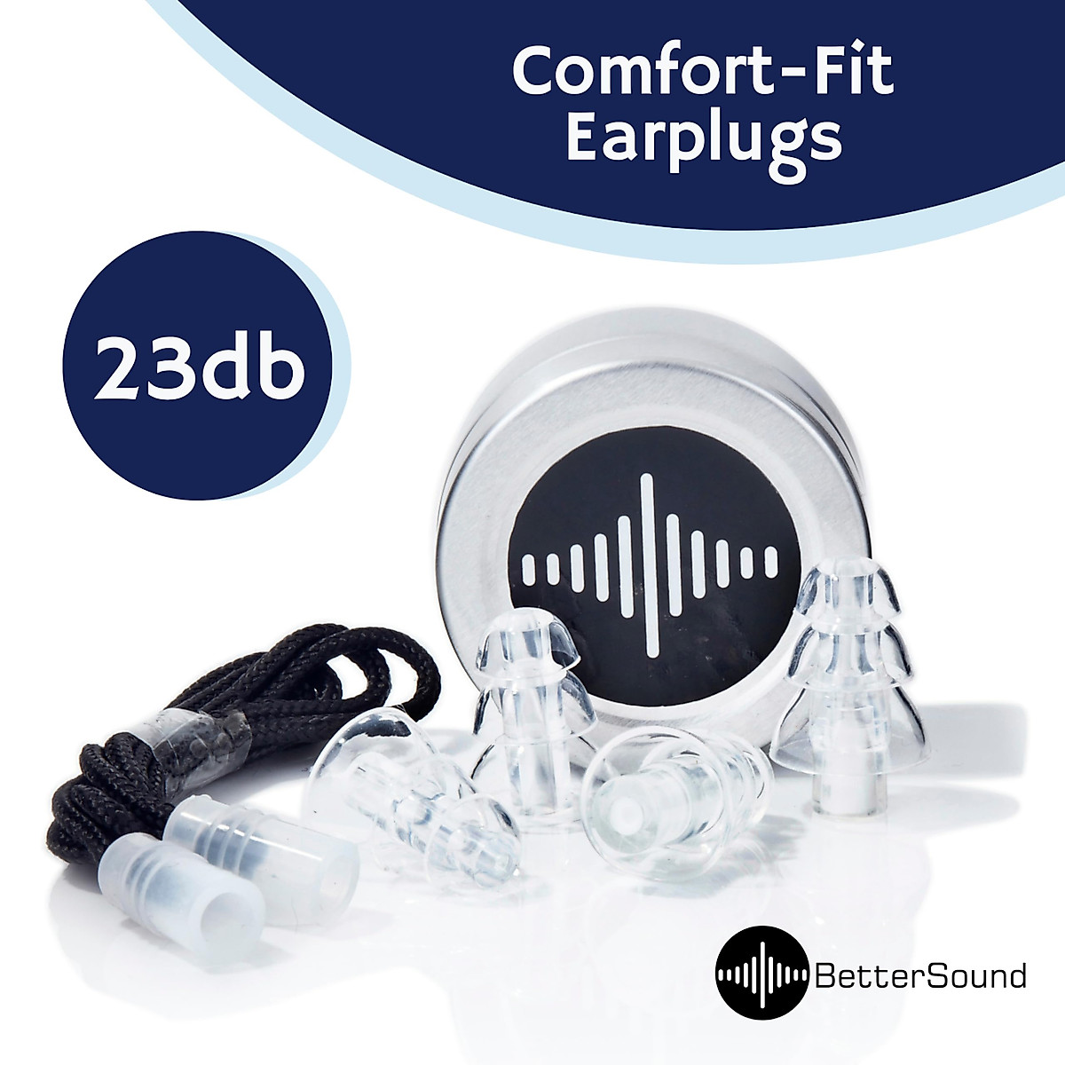 Musician Ear Plugs by BetterSound | High Fidelity Noise Cancelling Ear Plugs for Drummers Concerts dj Motorcycle Helmet | Tinnitus Protection Reduction Filter