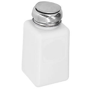 200ML Solvent Dispenser Press Type ESD Anti Static Bottle HDPE with Stainless Steel Lid(White)