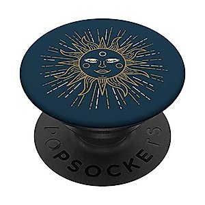 Sun Astrology Dark Blue PopSockets Swappable PopGrip