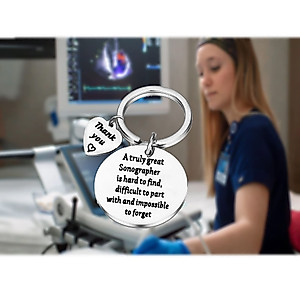 BAUNA Sonographer Gifts Sonographer Keychain Ultrasound Tech Gifts