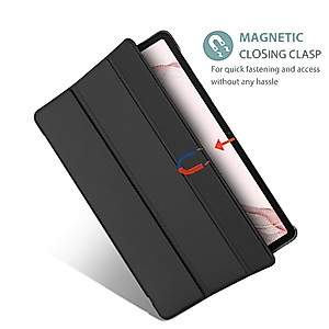ProCase Cover for Galaxy Tab S8 / Tab S7 11 inch Case, Protective Slim Case Folio Hard Back Stand Smart Cover for 11" Galaxy Tab S8 2022 / Galaxy Tab S7 2020 SM-X700 X706 T870 T875 T878 –Black