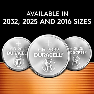 Duracell - 2032 3V Lithium Coin Battery - long lasting battery - 1 count