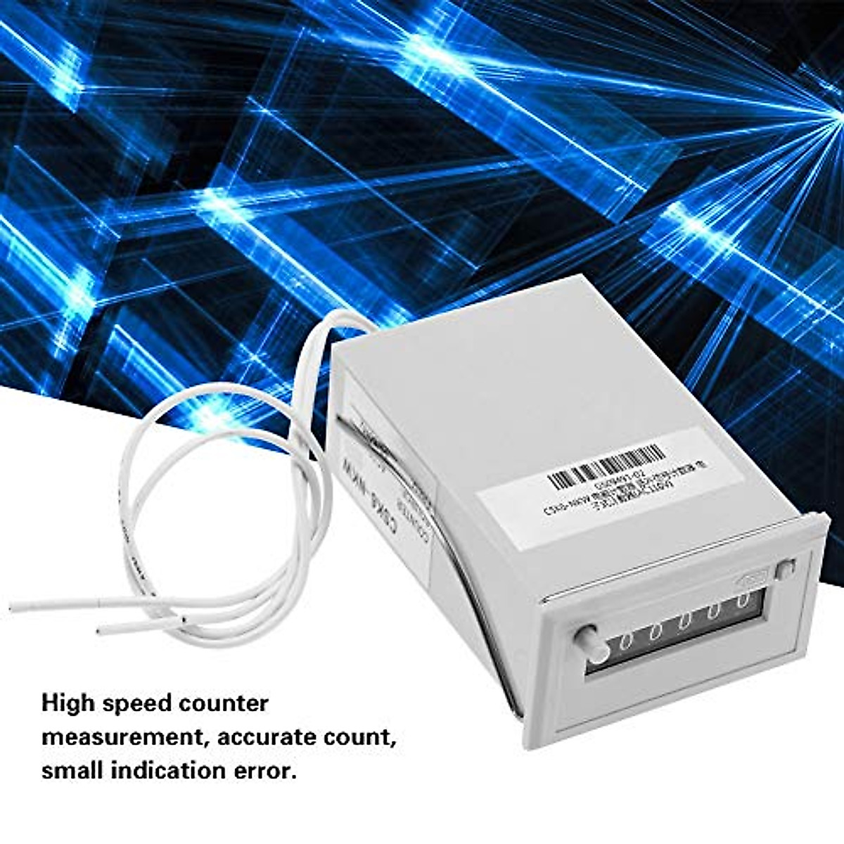 YWBL-WH Electromagnetic Counter, 6 Digit Industrial Totalizer Pulse Counter for Chemical Textile Machinery CSK6-NKW (AC 110V)