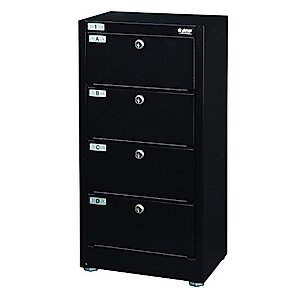 Datum Storage Argos Four High Pistol Safe 8 Pistol Capacity with a Key Lock, Stealth