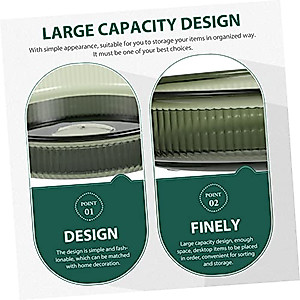 Zerodeko 4pcs rotatable Tray Fridge Organizers and Storage Clear Round Makeup Organizer Tray Tabletop Rotating Utensil Holder Skin Care Product Holder Seasoning to Rotate The pet Spice Rack