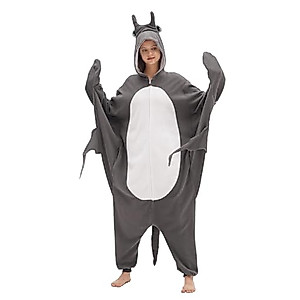 MZMZZU Adult Manta One-Piece Animal Pajamas Cosplay Halloween Costume for Men Women