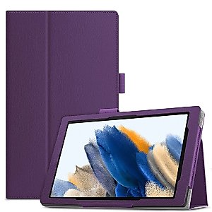 Epicgadget Case for Samsung Galaxy Tab A8 10.5 Inch (SM-X200/SM-X205/SM-X207) - Slim Lightweight Folio PU Leather Folding Stand Cover Case for Galaxy Tablet A8 10.5" (2022 Released) (Purple)