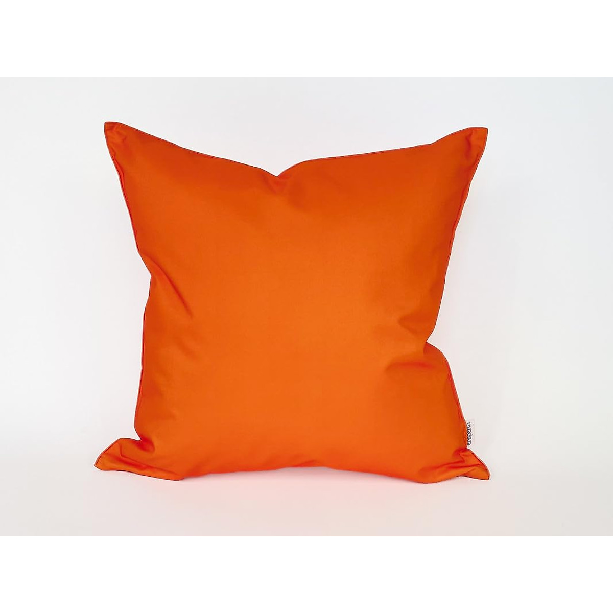 Ensperta Pack of 2 Outdoor 20&#039;&#039;x20&#039;&#039; Solid Waterproof Orange Throw Pillow Covers Decorative Square Patio Pillows for Patio Furniture