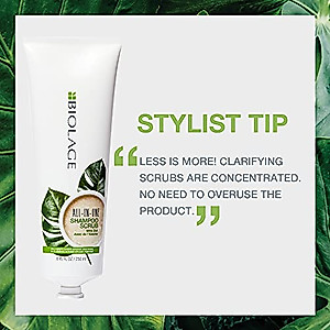 Biolage All-In-One Multi-Benefit Shampoo Scrub | Cleanses, Detoxifies & Gently Exfoliates Scalp | For All Hair Types | Vegan | 8.45 Fl. Oz.