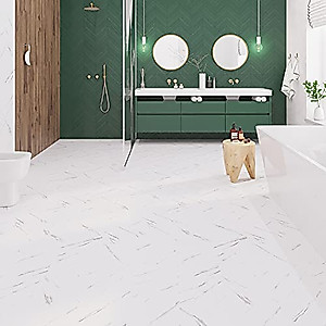 Lucida Surfaces Luxury Vinyl Flooring Tiles | Peel and Stick Floor Tile for DIY Installation | Sample Tile | BaseCore | 6" x 12"