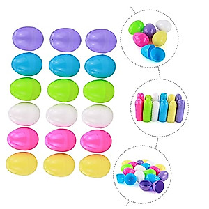 Zerodeko Plastic Refillable Eggs 36pcs Egg Toy Toys Fake Eggs for Decorating Mini Plastic Eggs Easter Eggs Surprise Toys Plastic Easter Eggs Easter Eggs Toys Eggs Wrapping Boxes Giant