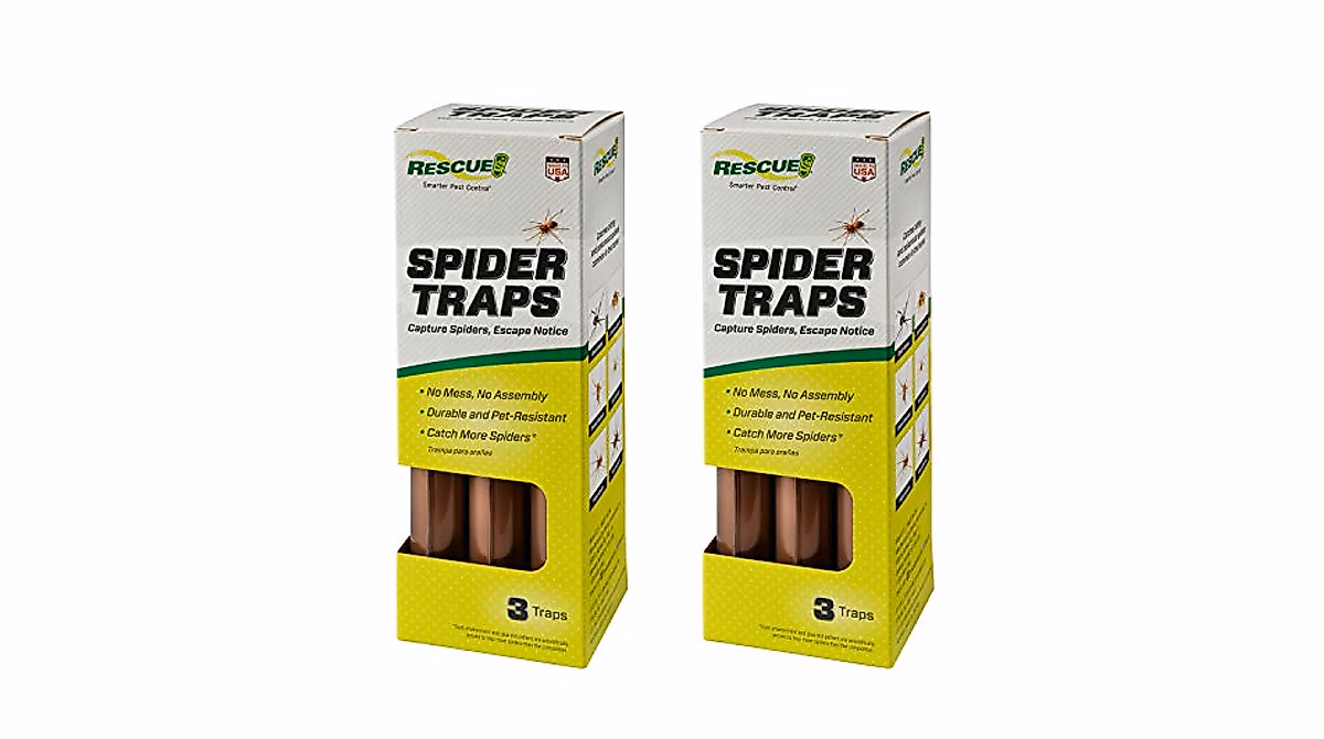 RESCUE! Spider Traps – Catches Brown Recluse, Hobo Spiders, Black ...