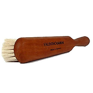 Valentino Garemi Ultra-Fine Fabric Textile Cleaning Brush | Dandruff, Dust, Pet Hair Remover for Luxury Delicate Flat Material Cloths, Uniforms, Business Suits, Tops, Jackets | Made in Germany