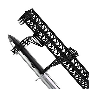 SpaceX Starship Rocket Model Set NASA Gifts - Dragon Spacecraft Heavy Falcon 9 Booster Launcher with Metallic Texture - Desktop Ornament, Aerospace Collectible Gift for Kids Adults Space Lover