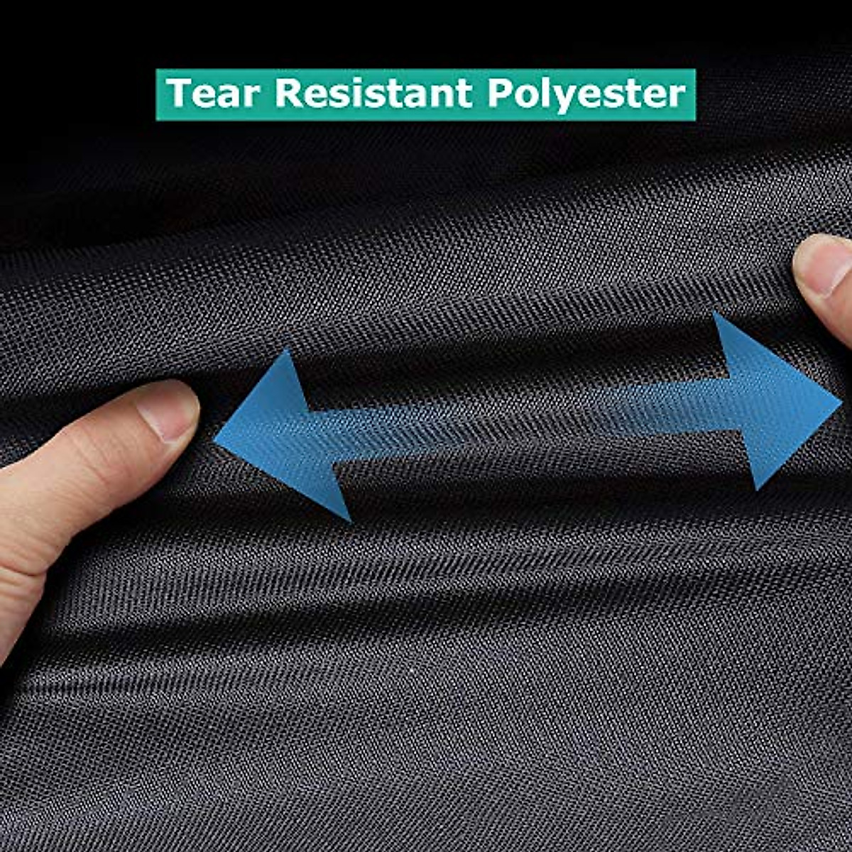 SunPatio Outdoor Firewood Rack Cover 8 Feet, Heavy Duty Waterproof Log Rack Cover, FadeStop Wood Rack Cover with Fastening Straps, All Weather Protection, 98" L x 24" W x 42''H, Black