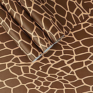 Brown Geometric Peel and Stick Wallpaper Decorative Self Adhesive Geometric Contact Paper Shelf Liner Countertop Cabinets Furniture Vinyl Film Sticker 17.7" x 117"