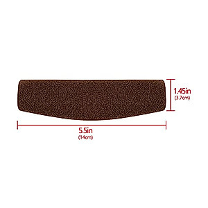 Geekria Velour Headband Pad Compatible with Sennheiser HD598 HD598SE HD598CS HD595 HD569 HD559 HD558 HD555 HD518 HD515 Game ONE PC360 PC373D Headphone Replacement Headband/Headband Cushion (Brown)
