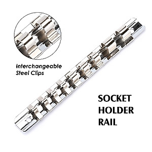MIXPOWER Low Profile Impact Triple Square Bit Socket Set, Solid One Piece Construction, M4- M18, Chrome Molybdenum Steel, 9 Pieces Set