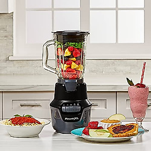 PowerXL™ Boost Blender, 4 Speed, 800 Watts, 48-oz Glass Jar, Black